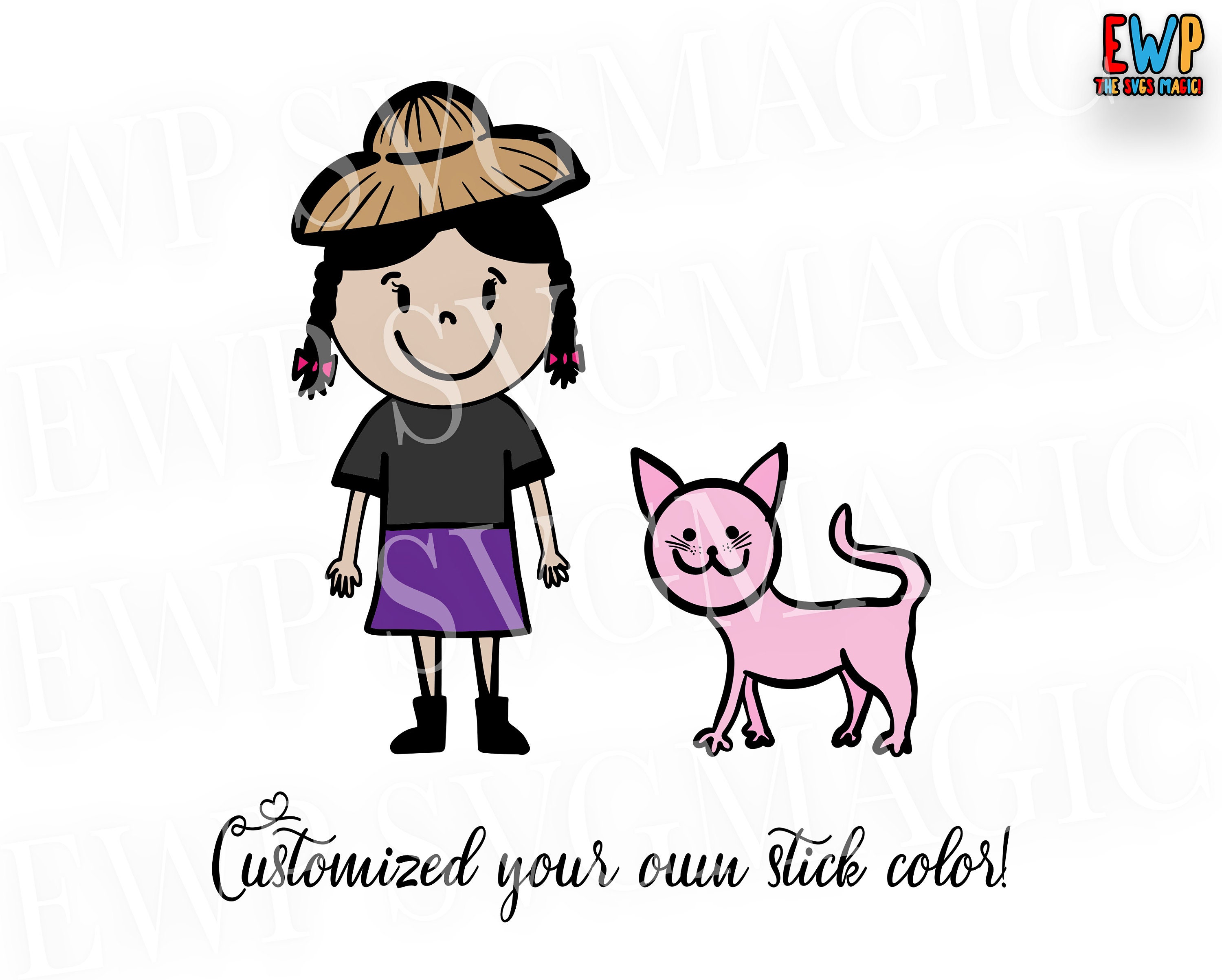 Huge Pack of Hand Drawn Stick Figure SVG Clipart Stick - Etsy Canada