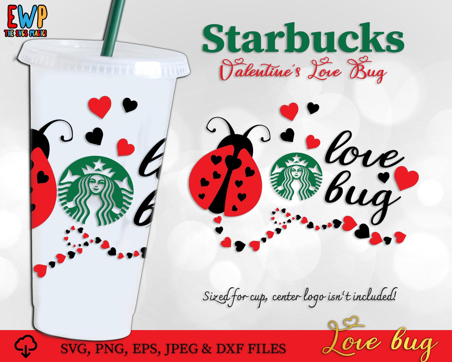 Ladybug SVG Love Bug SVG Ladybug Starbucks Wrap SVG - Etsy Canada