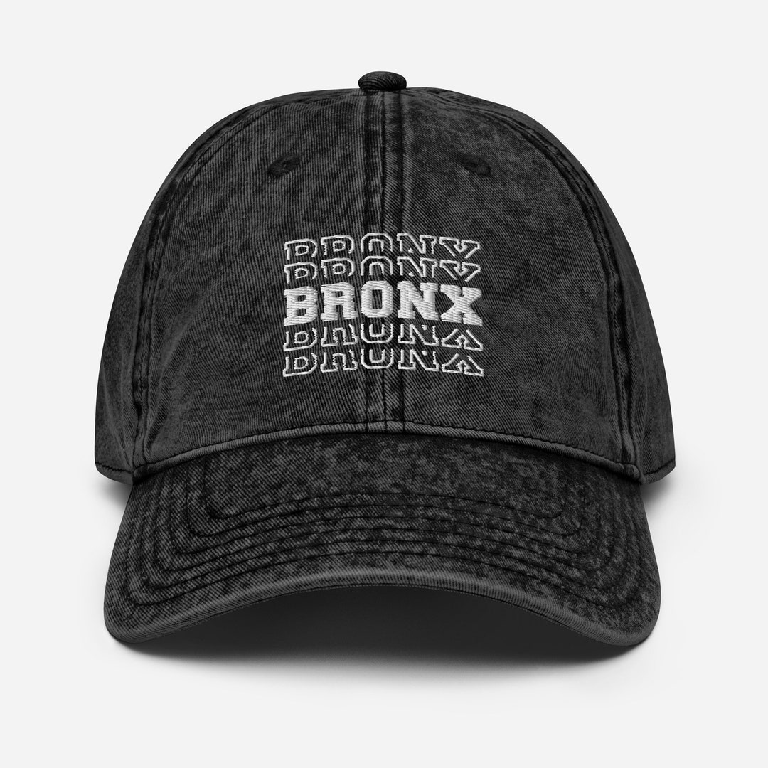 NYC the Bronx Embroidered Vintage Cotton Twill Cap, New York City Hat ...