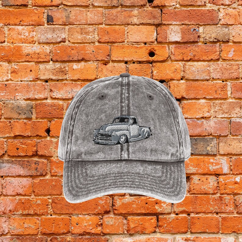 Chevy Hat, Chevrolet Pick up Truck Embroidered Vintage Cotton Twill Cap ...