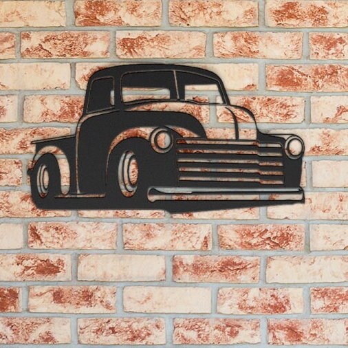 1948-1955 Chevy Pick up Truck Wall Art Metal Sign, Chevrolet Truck Home ...