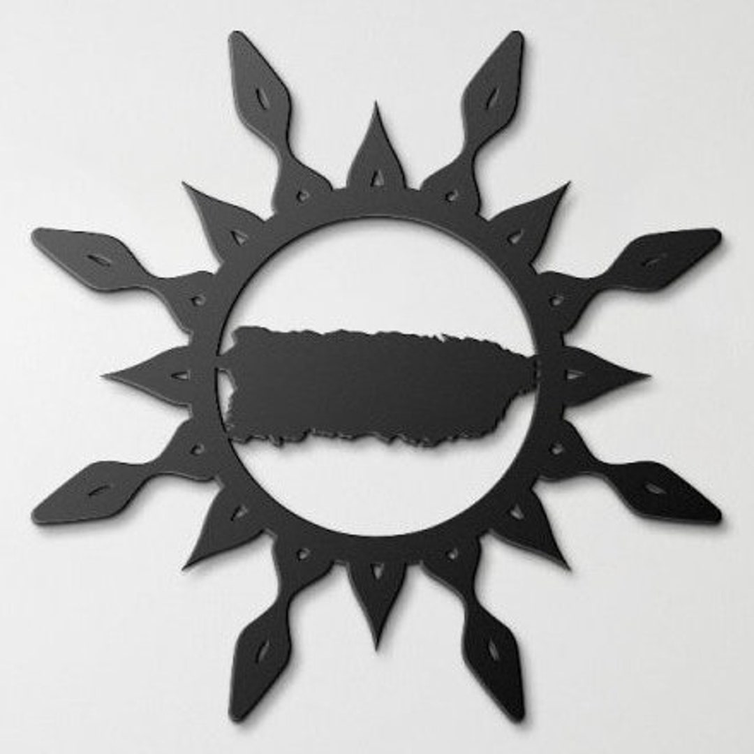 Puerto Rico Sun Metal Sign, Puerto Rican Art Wall Decoration ...