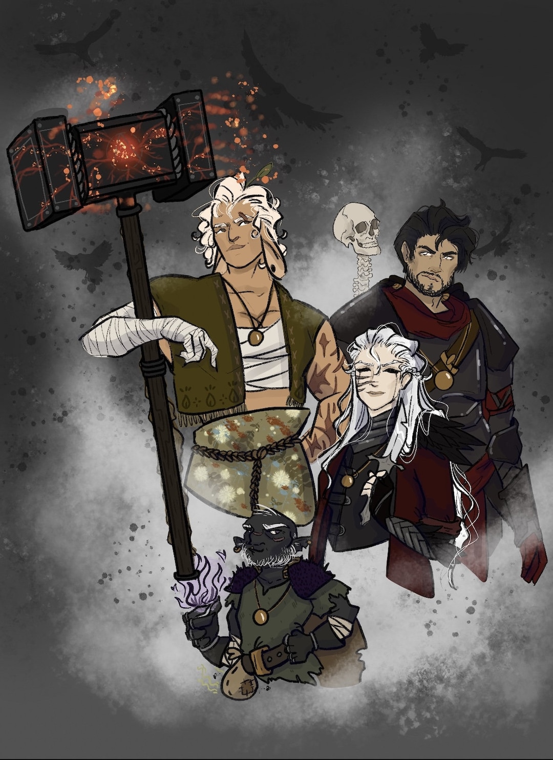 Custom Dnd Party Portraits / RPG Portraits / Fantasy Portraits - Etsy