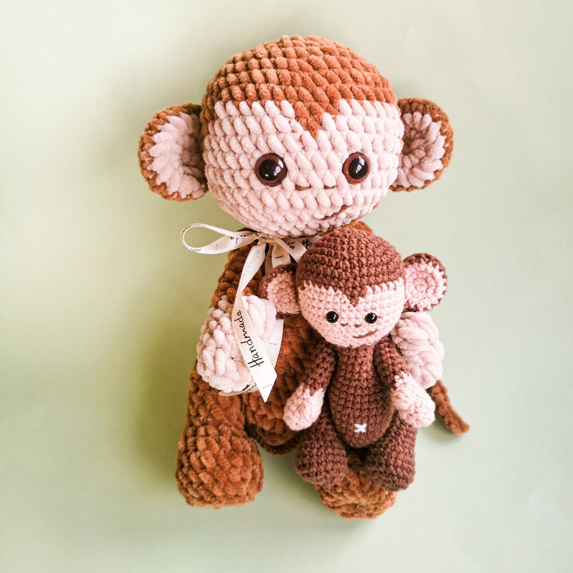 Pocket Monkey PDF Crochet Pattern. Step by Step Amigurumi - Etsy