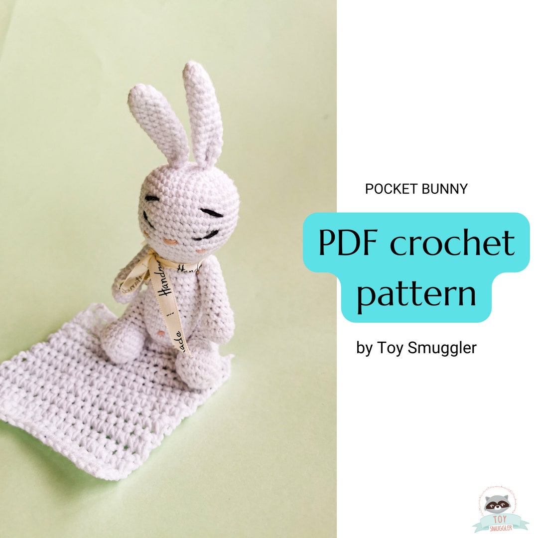 Pocket Bunny PDF Crochet Pattern. Step by Step Amigurumi Pattern to a ...