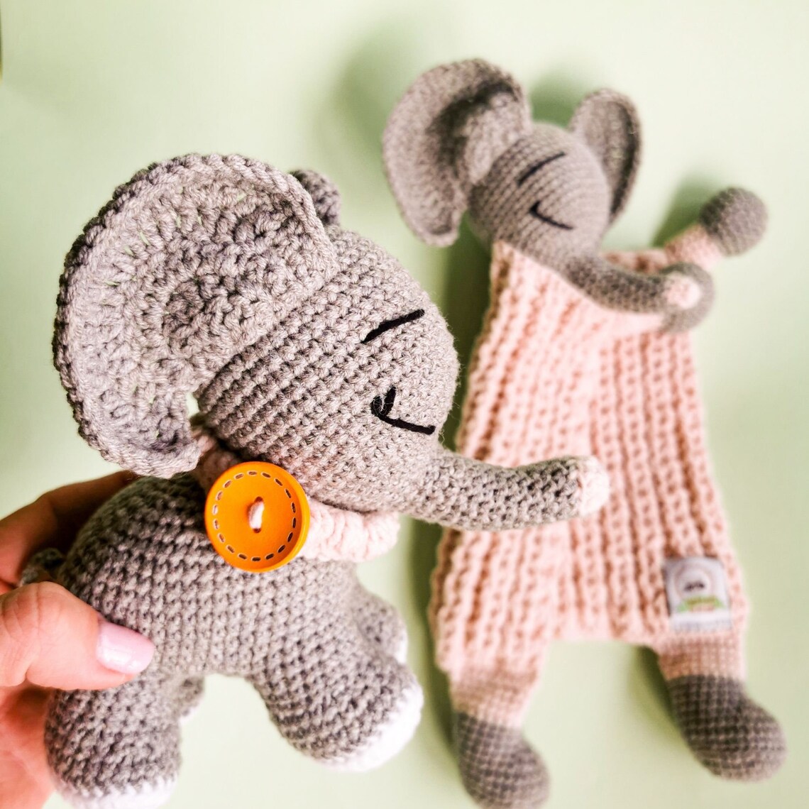 Hanno the Elephant Amigurumi PDF Crochet Pattern Tutorial - Etsy