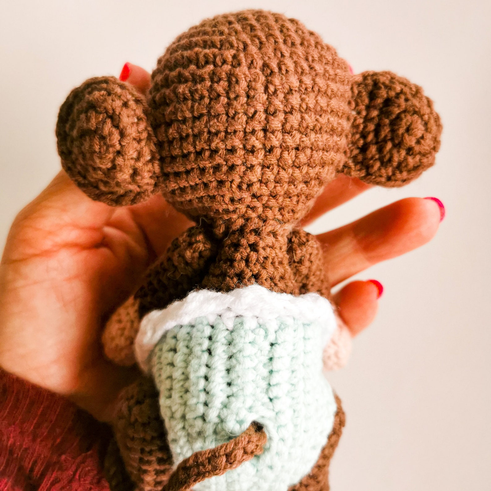 Pocket Monkey PDF Crochet Pattern. Step by Step Amigurumi - Etsy