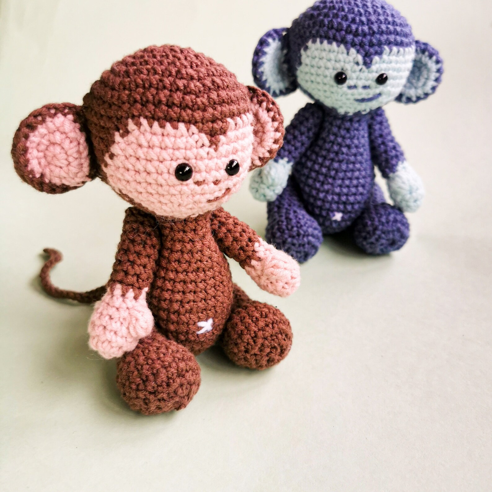 Pocket Monkey PDF Crochet Pattern. Step by Step Amigurumi - Etsy