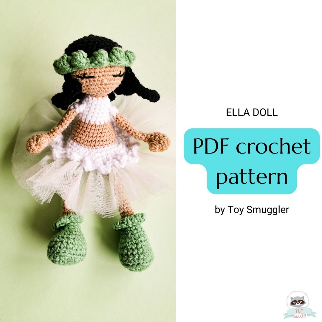 Crochet Amigurumi Ella Doll Cuddle Toy. Handmade. Step by Step ...