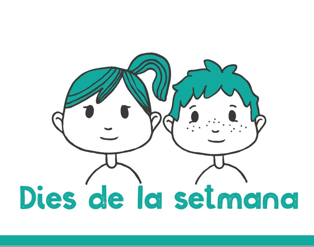 Weekday Targets in Catalan Sign Language (LSC) - Etsy