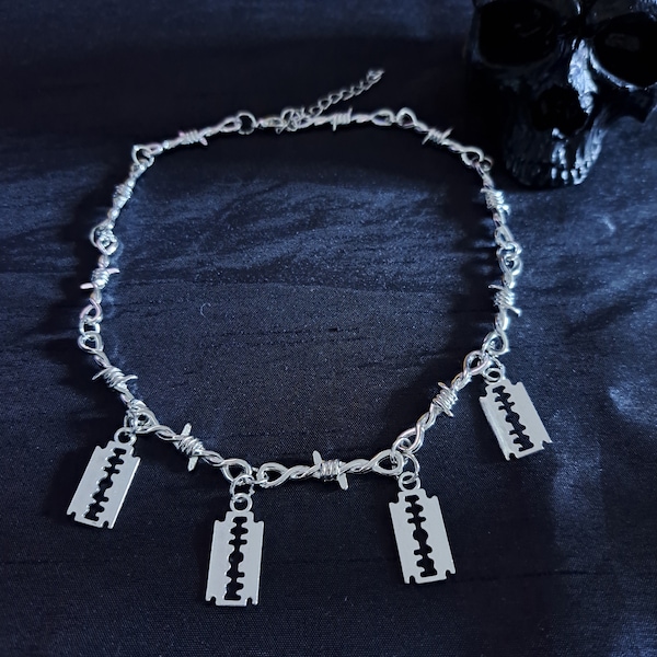 Razor Necklace - Etsy