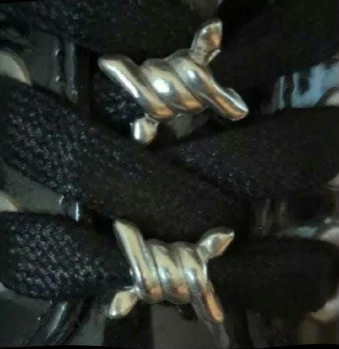 Thorns Barb Wire Shoe Lace Charms Alternative Punk Goth Grunge - Etsy
