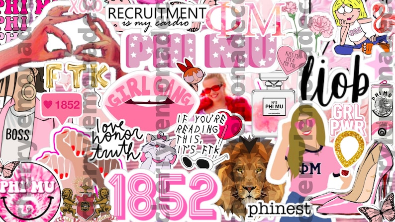 Phi Mu Wallpaper - Etsy
