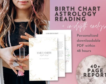 Full Birth Chart Report | Etsy