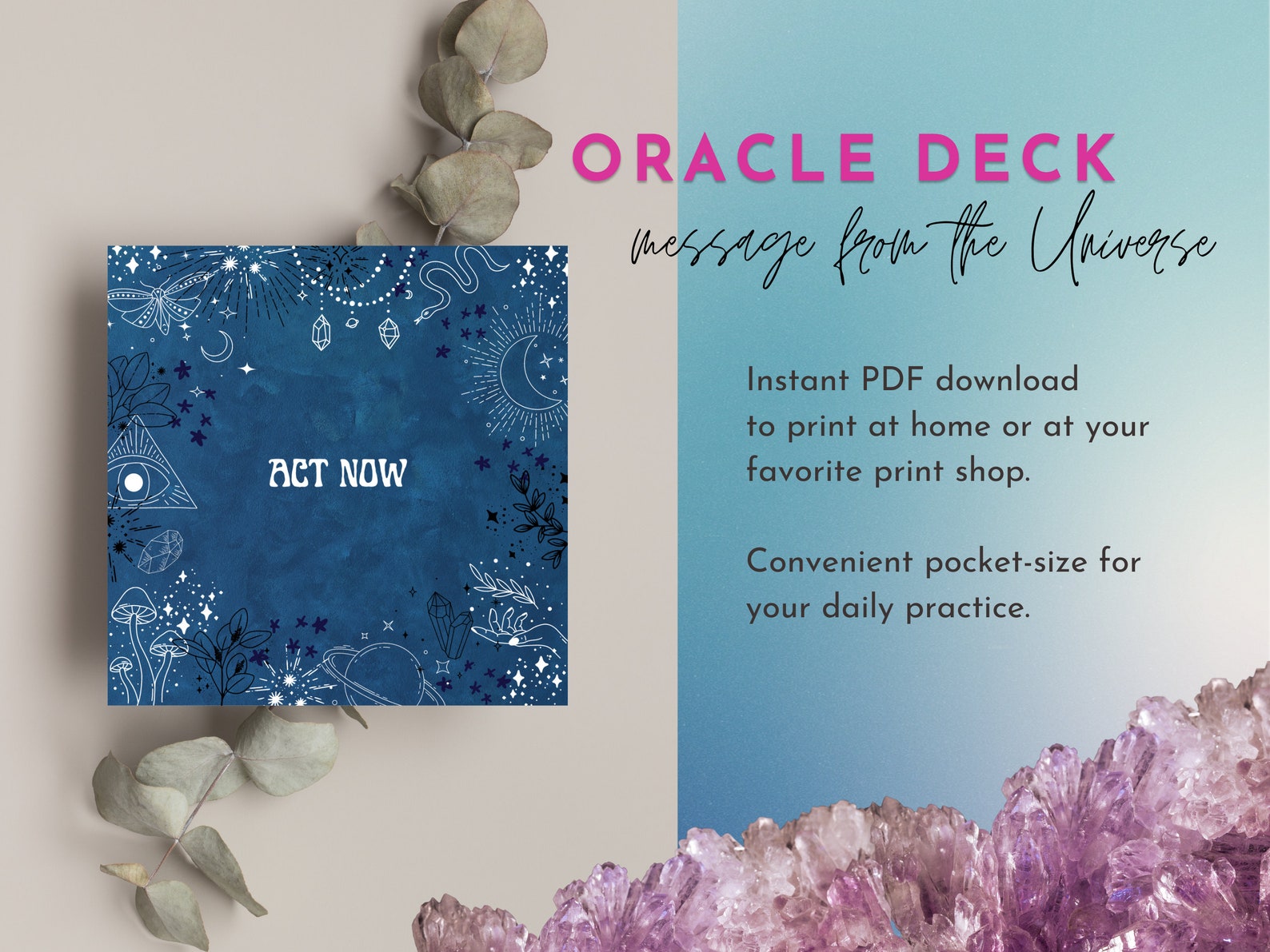 Printable Oracle Deck Oracle Cards Divination Cards Self - Etsy