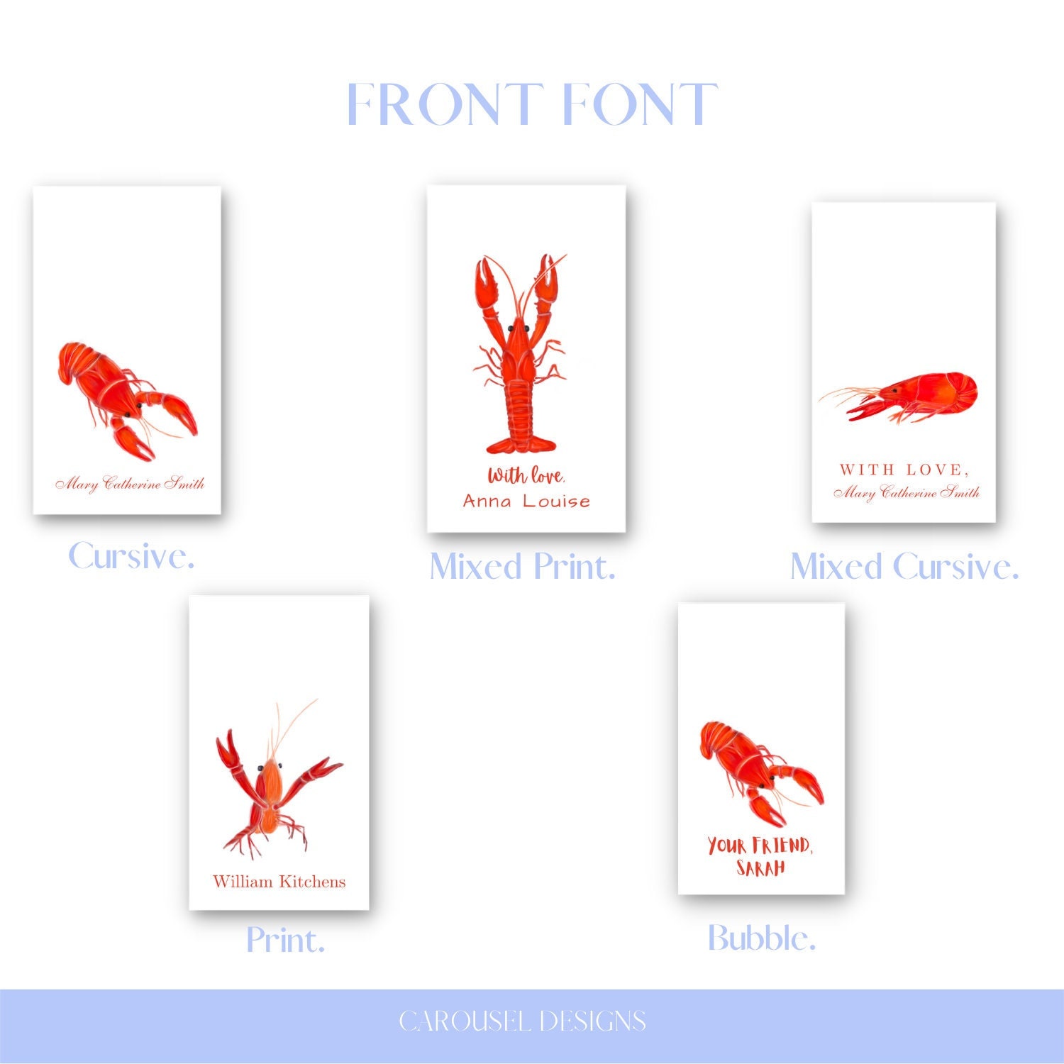 Crawfish Gift Tags - Etsy