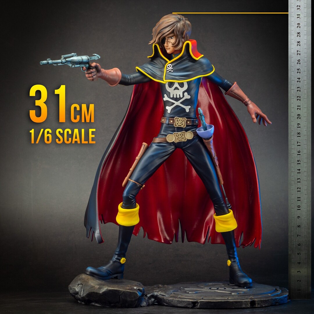 Captain Harlock - Albator - Corsaire - Torisan1/6 - Statue 31 Cm - Etsy