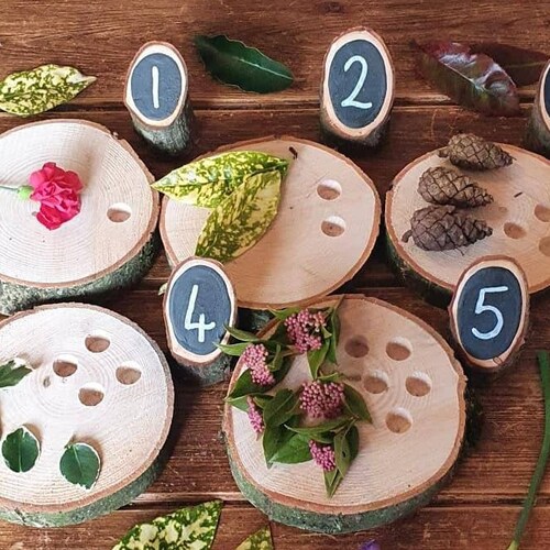 Extra Large Wooden Log Tree Slice Discs Threading Set Fine | Etsy UK