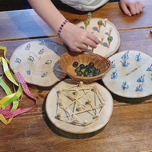 Large Geo Boards Funky Fingers Gym Fine Motor Skills EYFS Log Slices ...