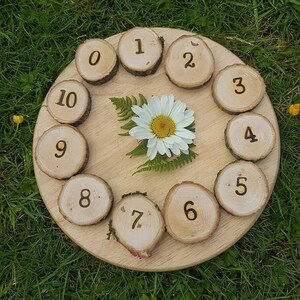 Small Woodburned Number Log Slices 0-10 Children Learning Education ...