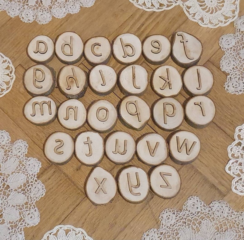 Lower and Upper Case Alphabet Letters Play Dough Stamp Set - Etsy