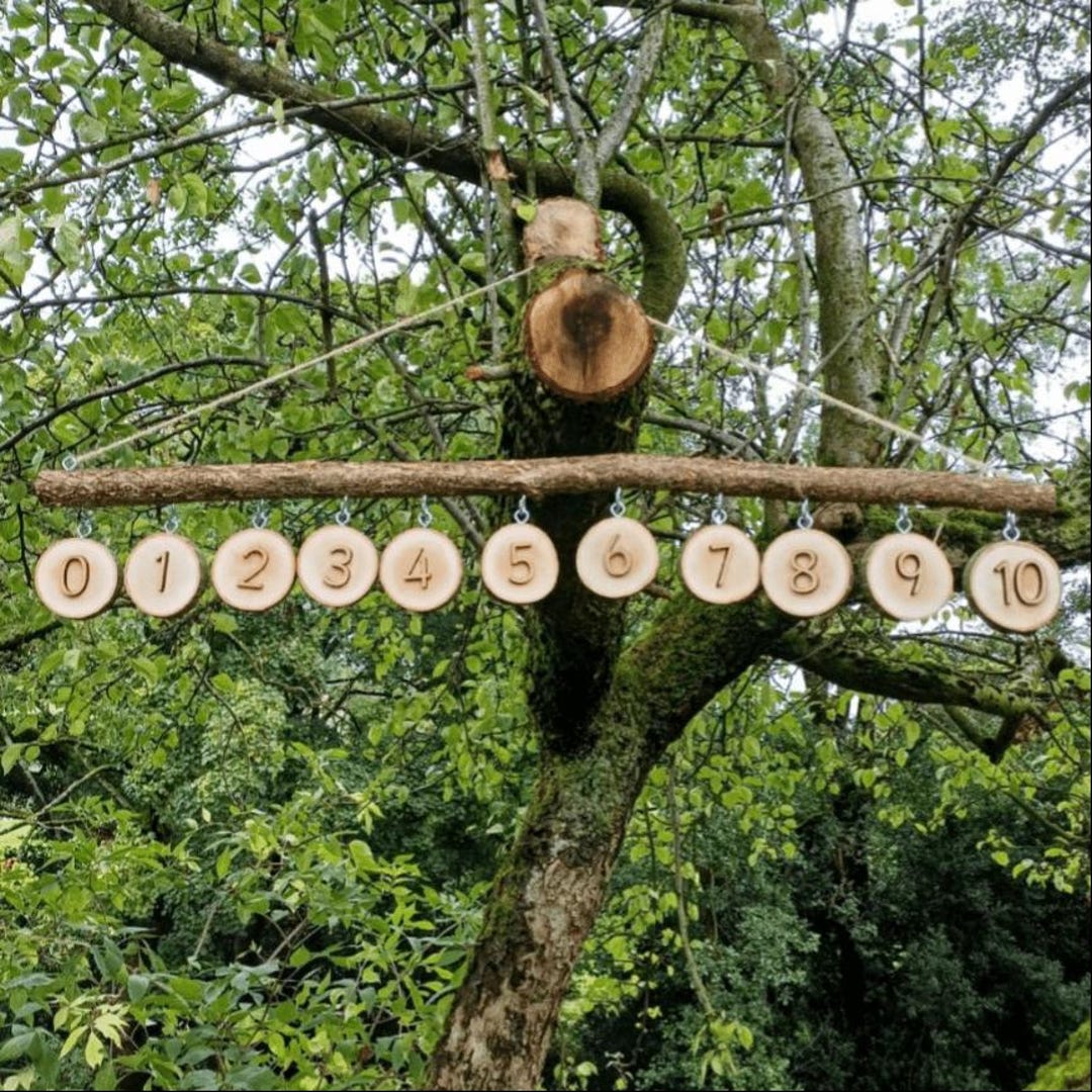 Hanging Number Line - Etsy UK