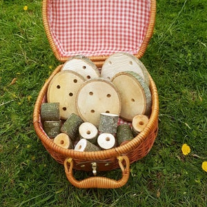 Wooden Log Tree Slice Discs Fine Motor Finger Gym Threading Set 2 - Etsy
