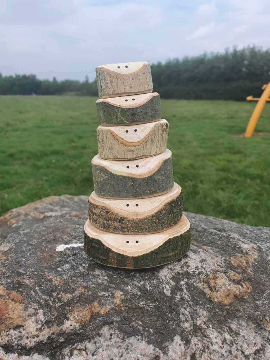 Flat Stacking Loglets Natural Log Slice Wooden Stacker Toy - Etsy UK