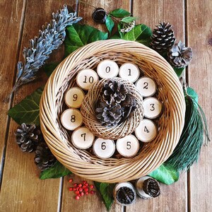 Small Woodburned Number Log Slices 0-10 Children Learning Education ...