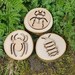 Insect Minibeast Bugs Log Slices Patterns Play Dough Stampers Stamps ...