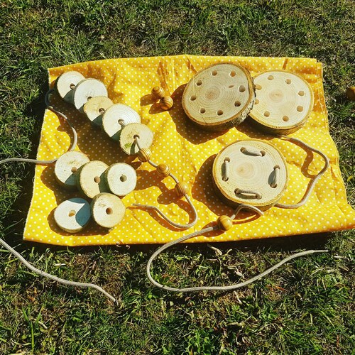 Extra Large Wooden Log Tree Slice Discs Threading Set Fine - Etsy