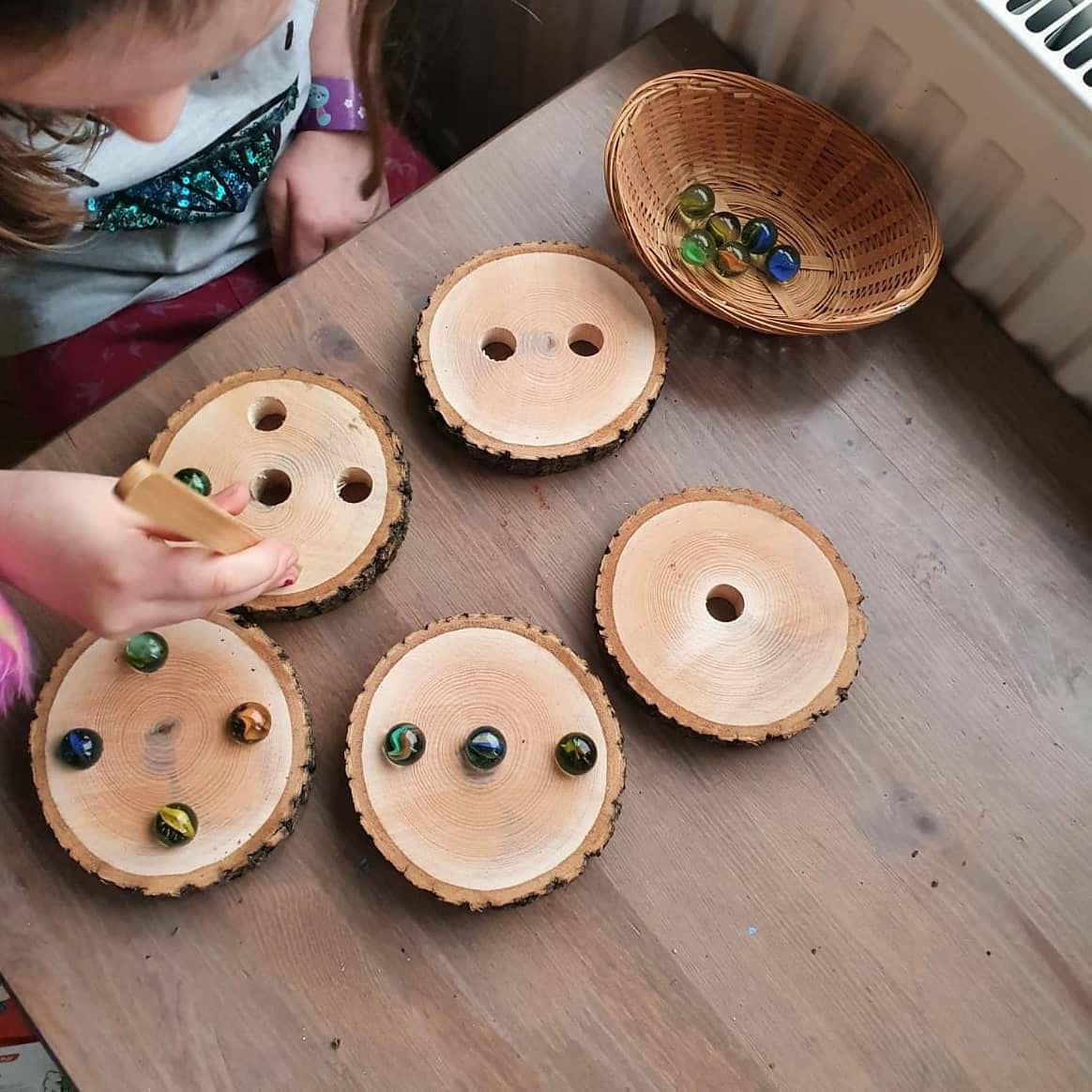 Extra Large Wooden Log Tree Slice Discs Threading Set Fine | Etsy
