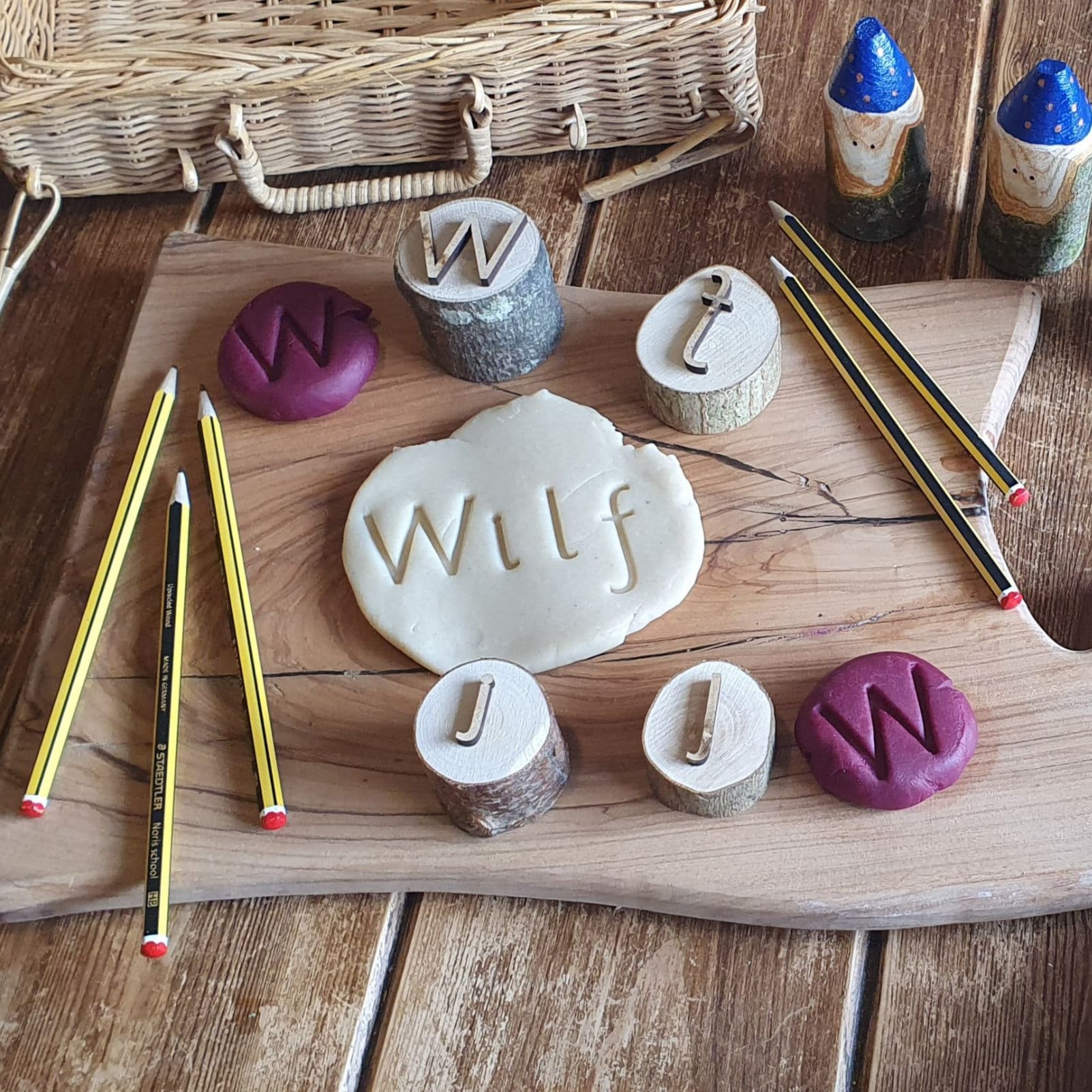 My Name Practice Letters Alphabet Play Dough Stamps - Etsy UK