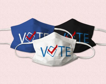 VOTE 2020 Statement Face Mask, Vote Mask, Vote Face Mask, Election Mask ...