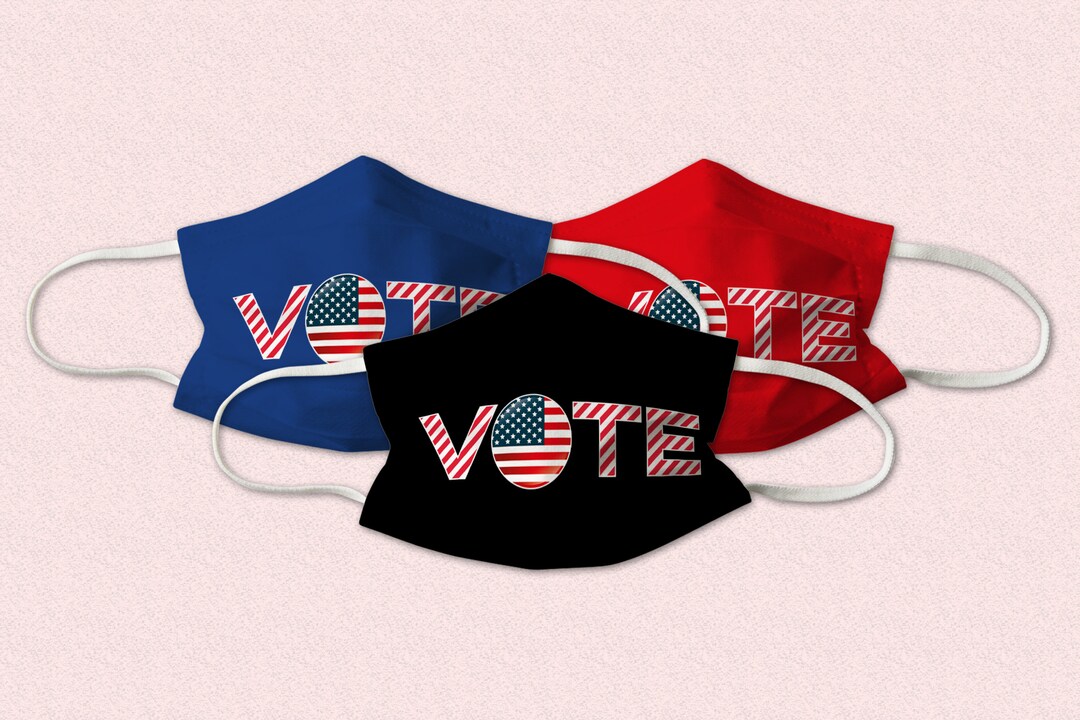 VOTE 2020 Statement Face Mask, Vote Mask, Vote Face Mask, Election Mask ...