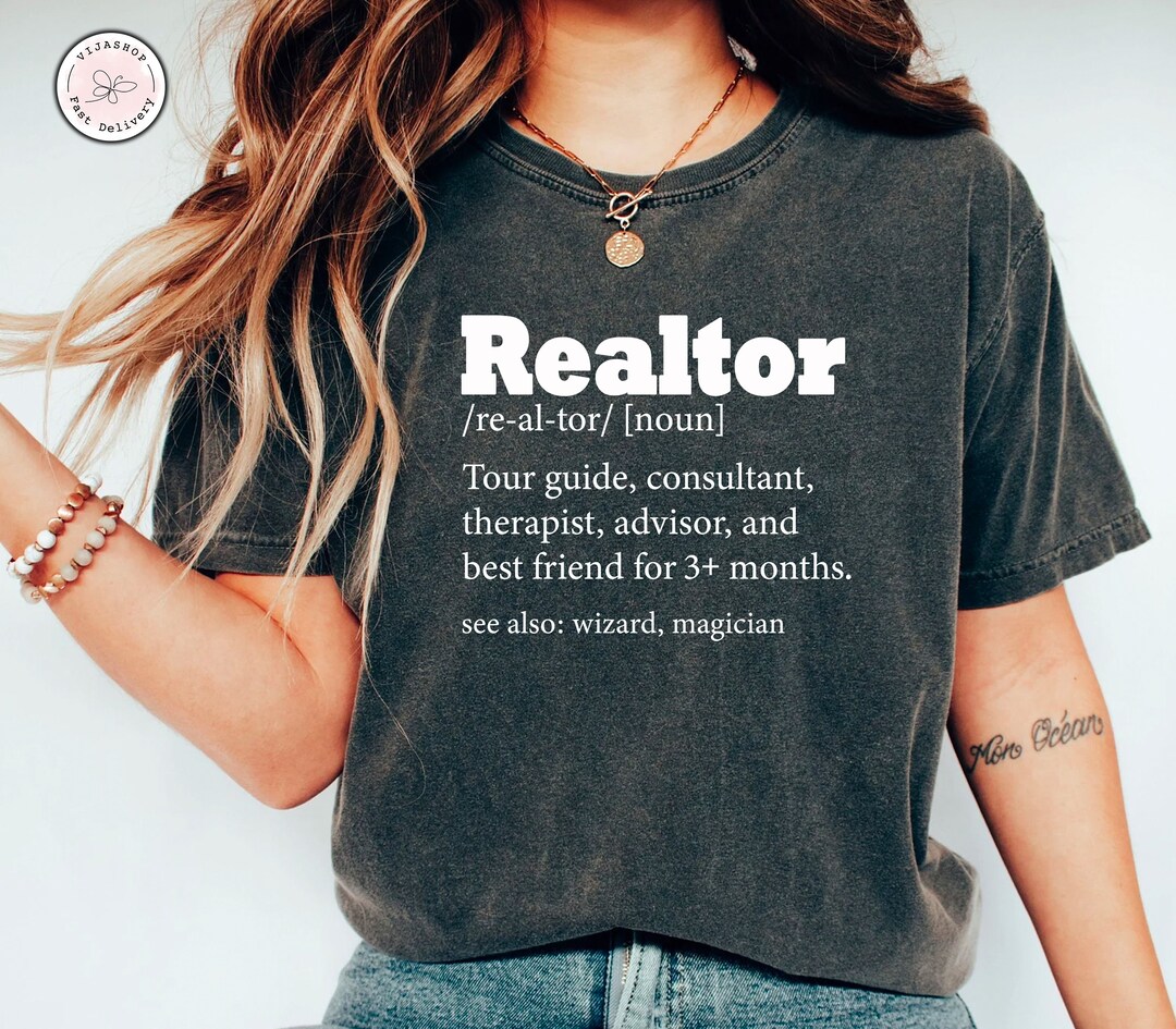 Realtor Definition Shirt, Funny Real Estate Shirt, Realtor Shirt, Real ...