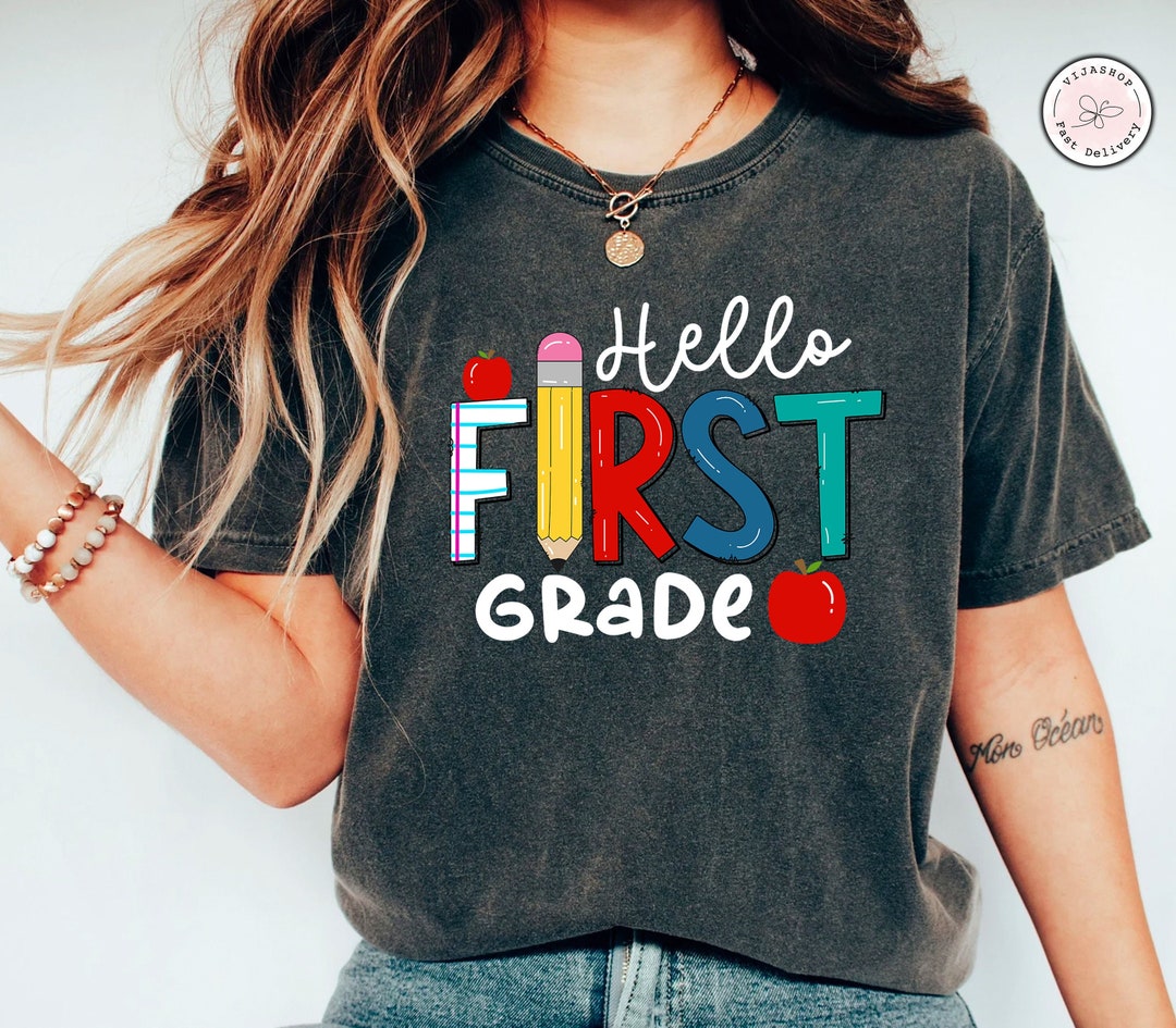 First Grade Shirt, 1st Grade Shirt, First Grade Kids Shirt, First Grade ...