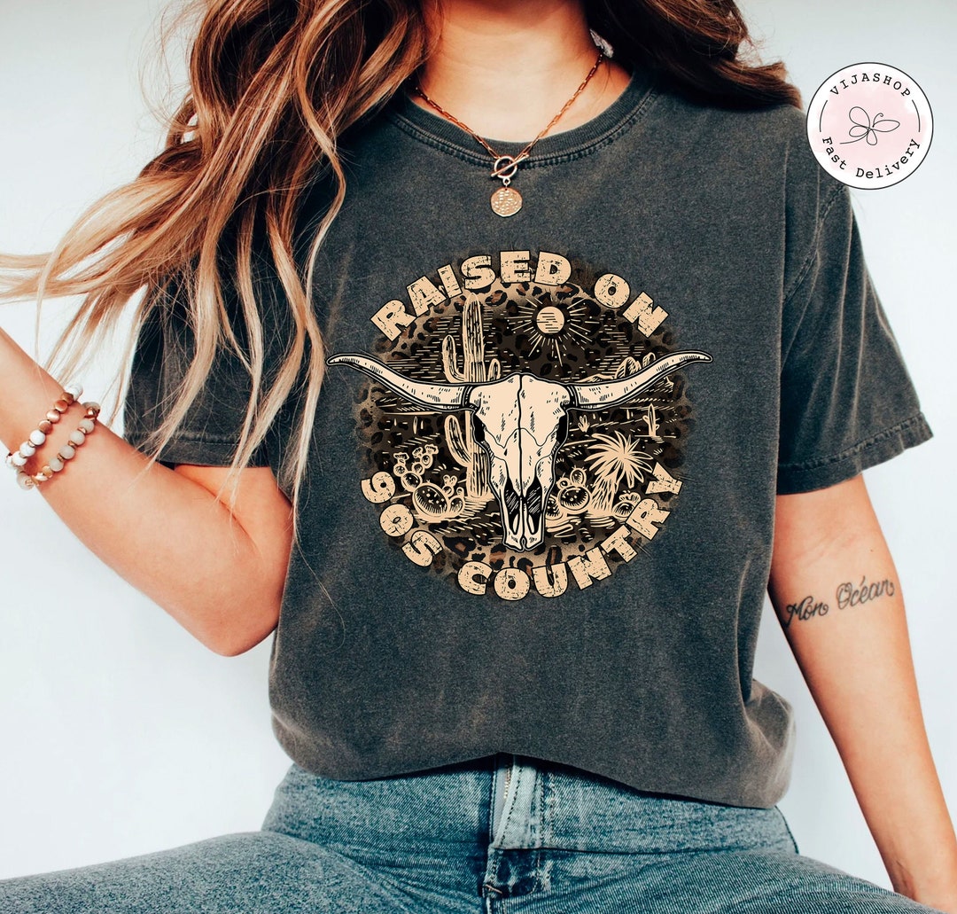 Raised on 90s Country Shirt, Vintage 90s Country Sweatshirt, Country ...