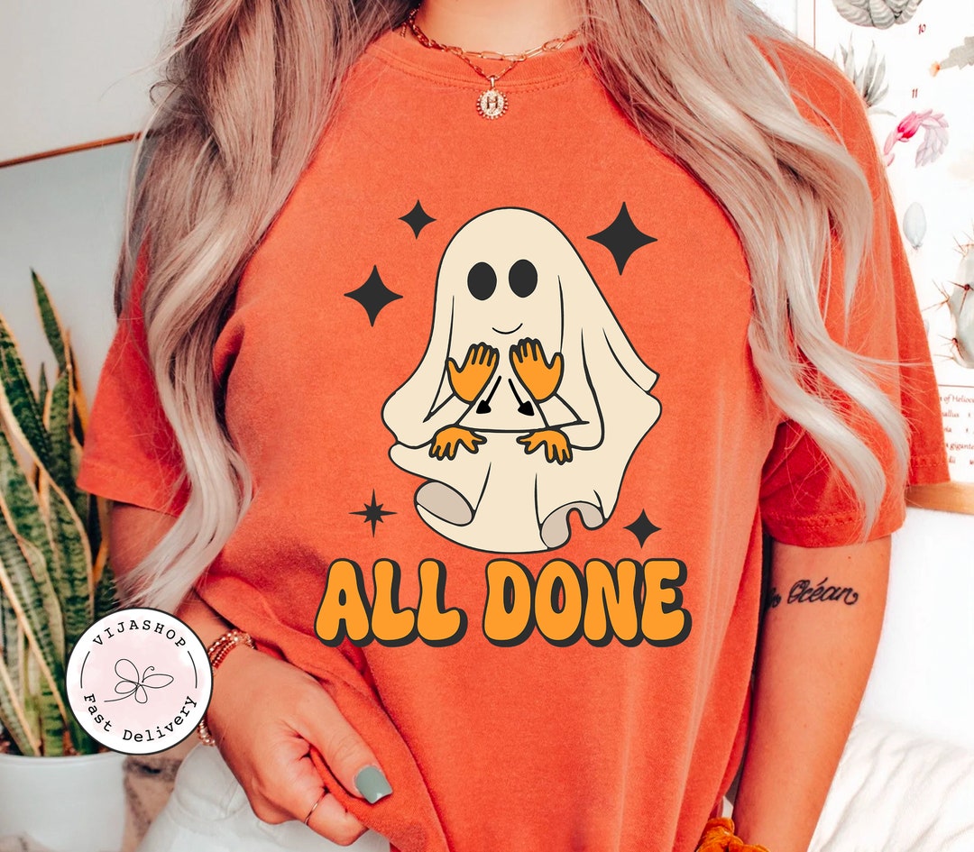 All Done Sign Language Speech Pathology Aac Sped Teacher, Halloween ...