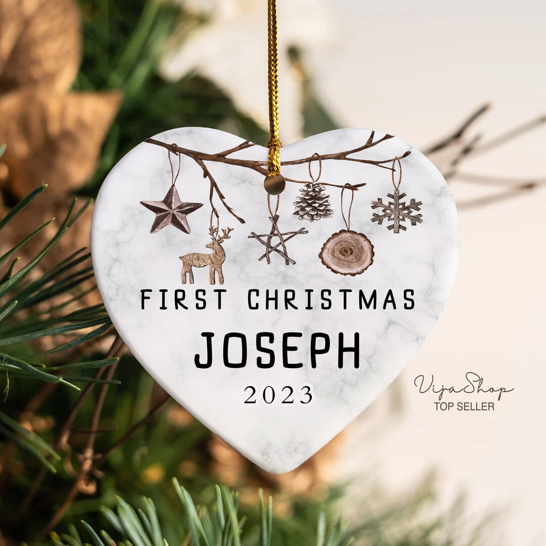 Personalized Name Christmas Ornaments Custom Ornament, Ceramic ...