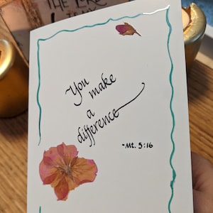 Christian Thank You Note, Bible Verse Card, Scripture Verse Card, Jesus ...