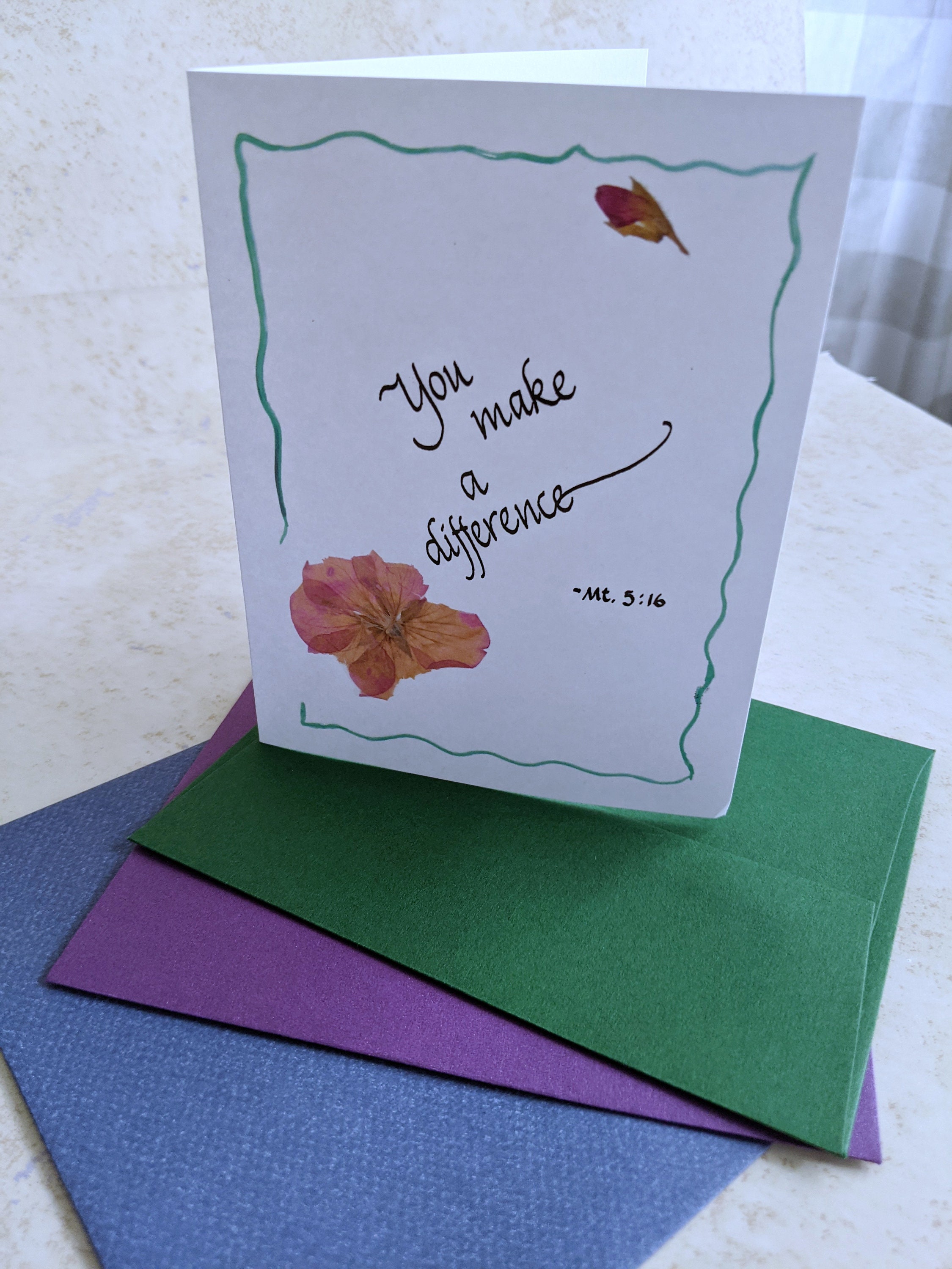 Christian Thank You Note, Bible Verse Card, Scripture Verse Card, Jesus ...