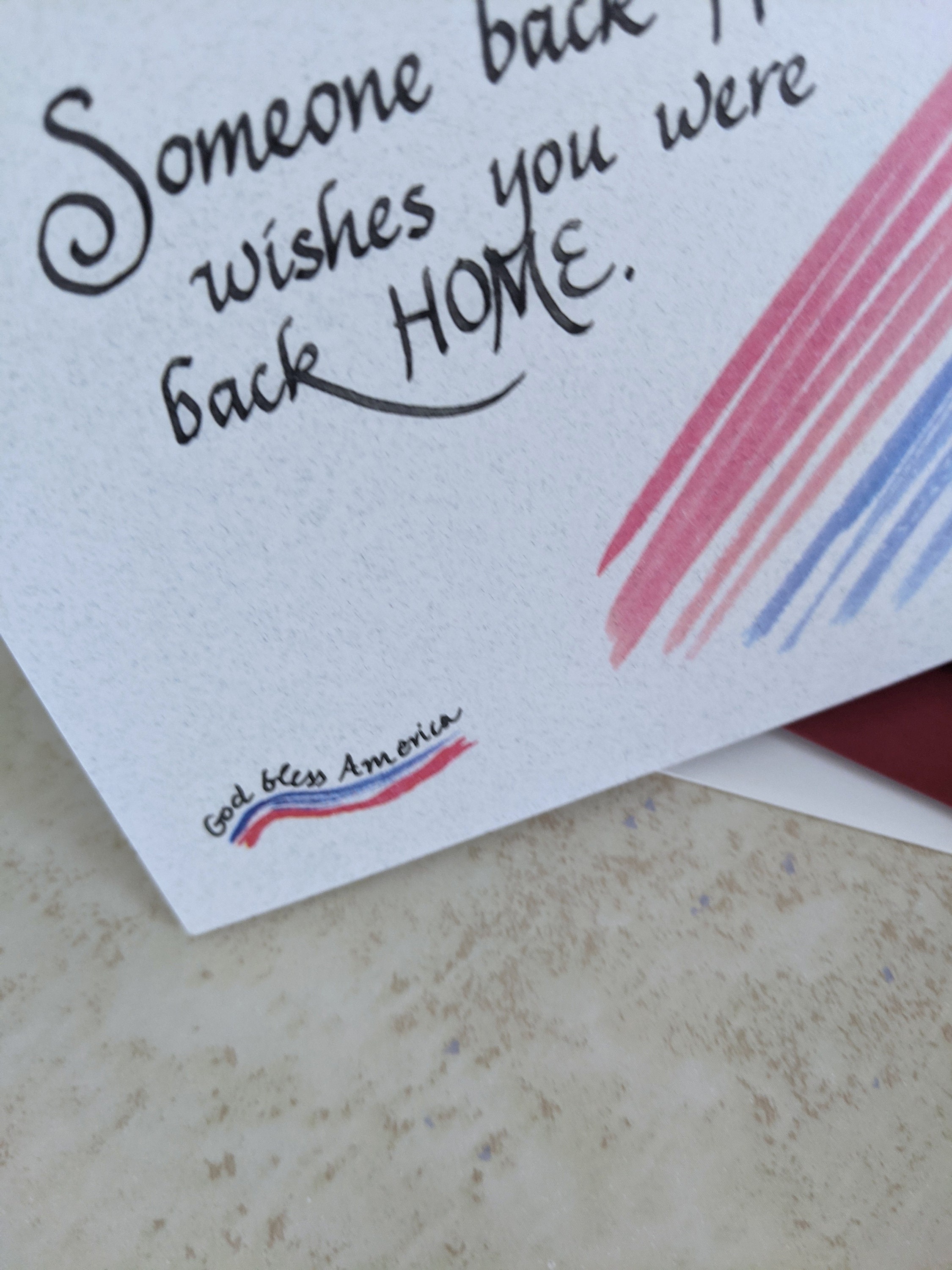 Military Greeting Card, Military Card, Handmade Card, Calligraphy Card ...