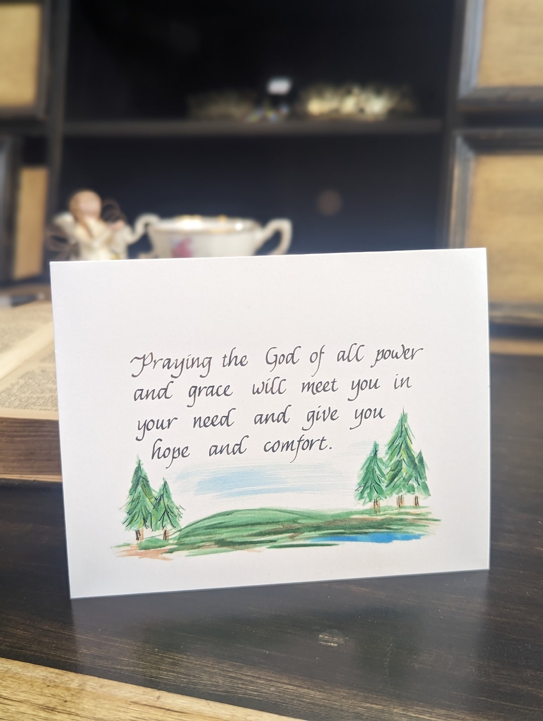 Christian Comfort Card, Sympathy, Get Well, Care and Comfort, Handmade ...