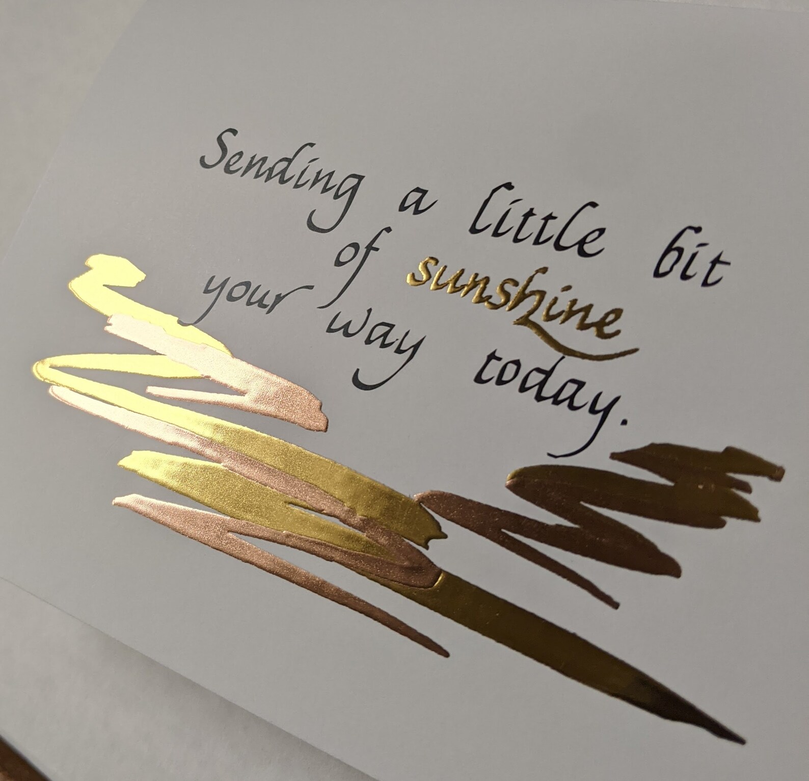 Sending Sunshine, Sunshine Card, Encouragement Cards, Calligraphy Cards ...
