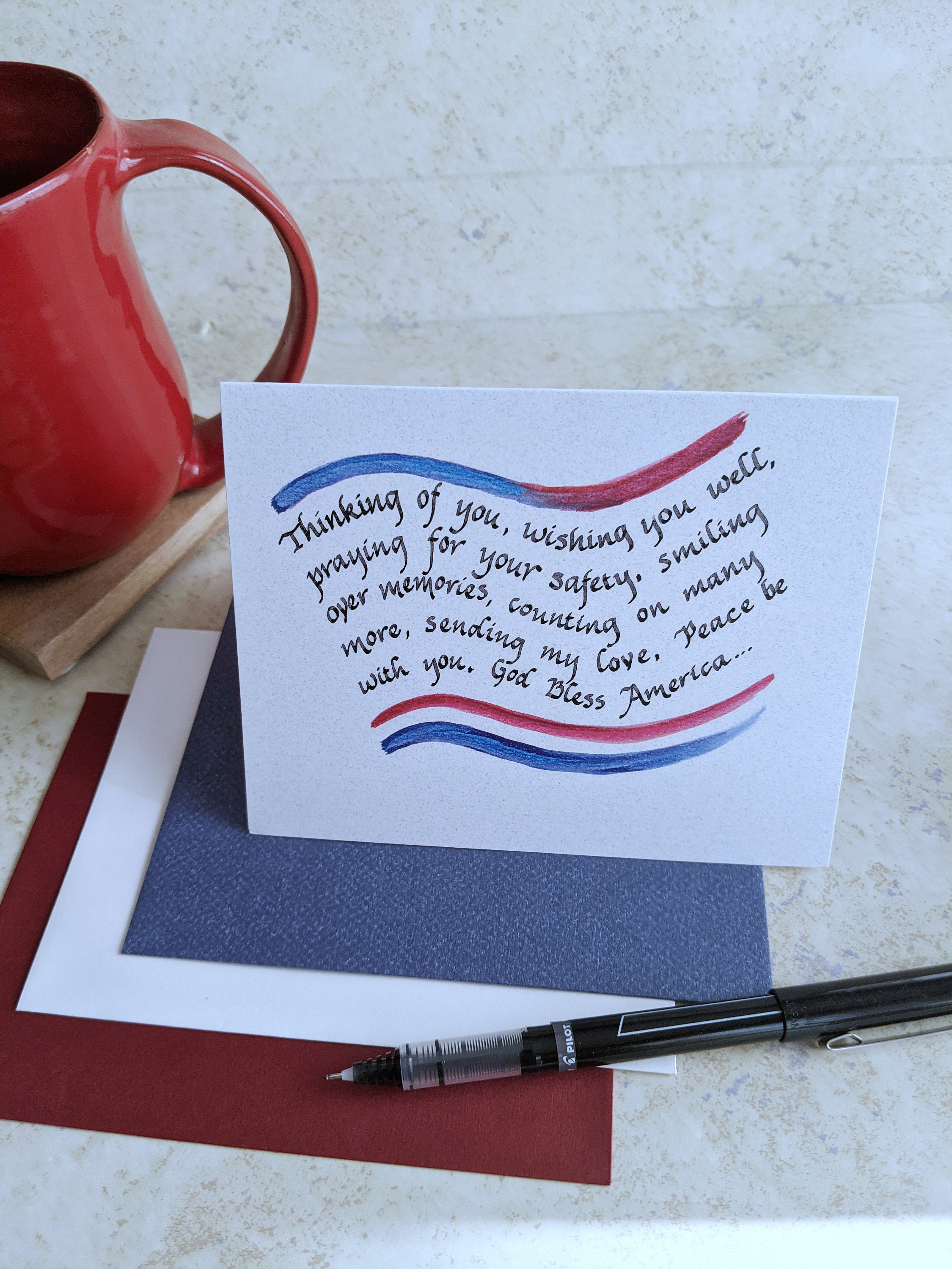 Military Greeting Cards, Handmade Greeting Cards, Patriotic Cards ...