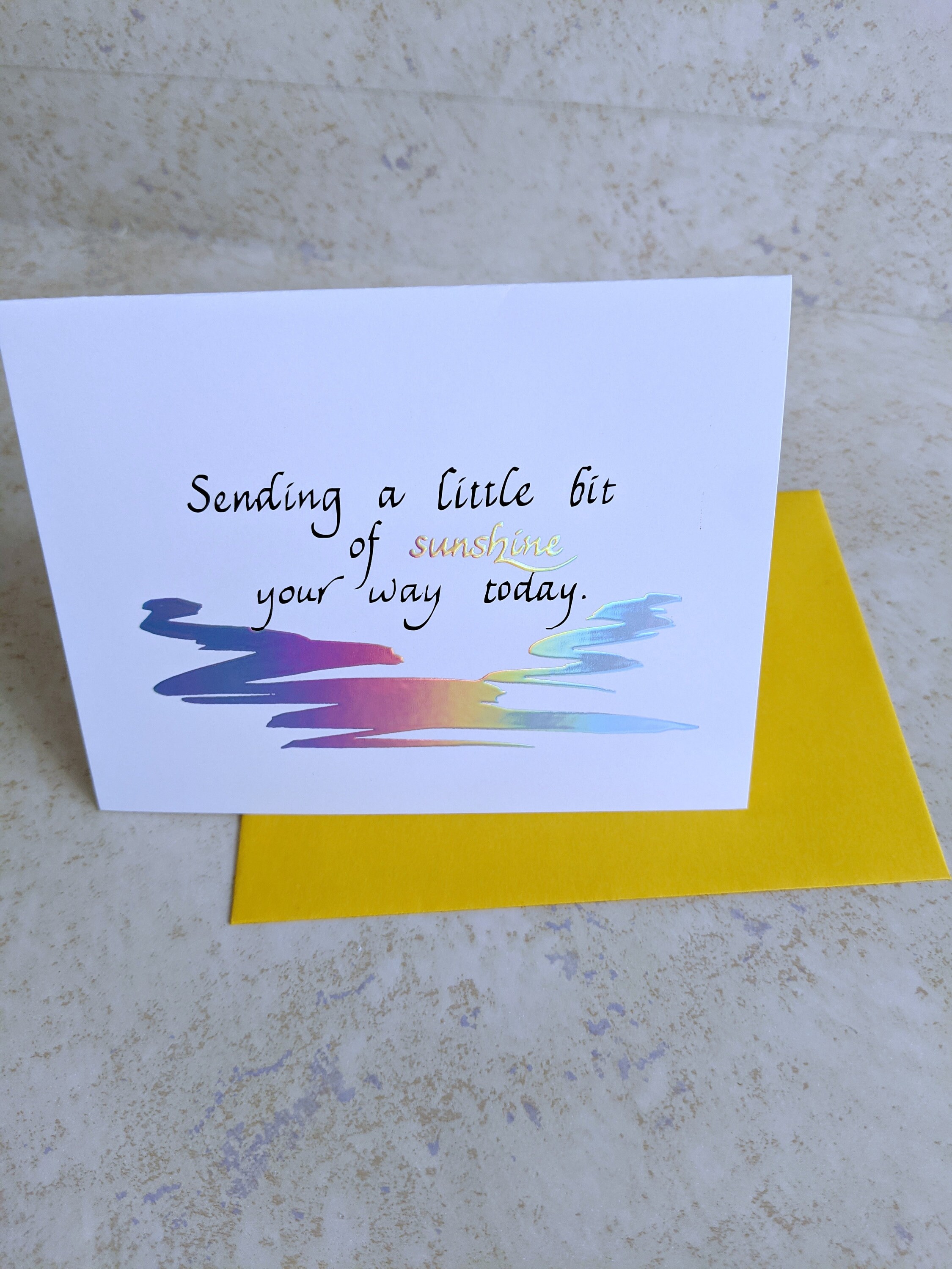 Handmade Greeting Cards, Sending Sunshine, Sunshine Card, Encouragement ...