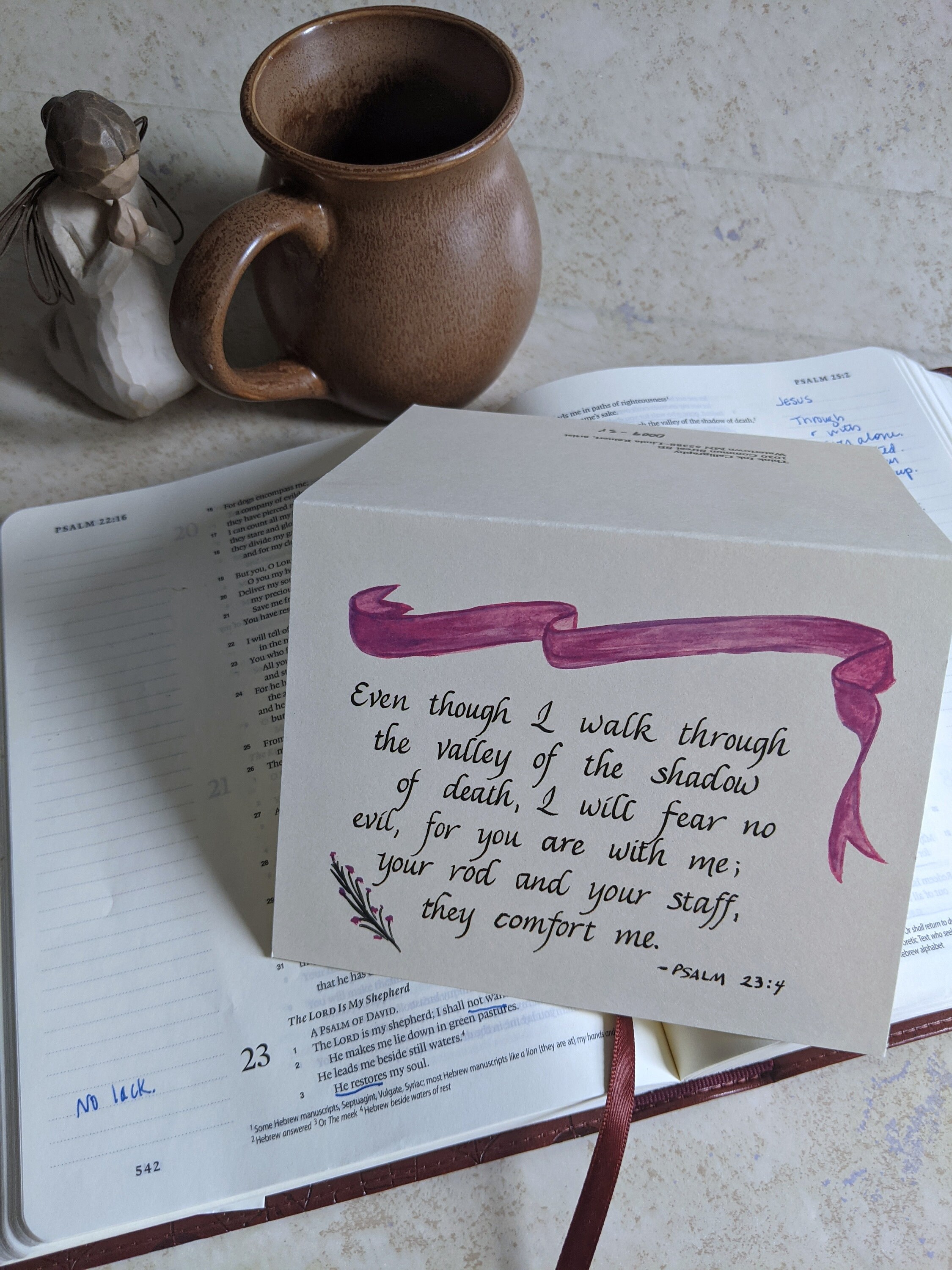 Christian Sympathy Cards, Psalms Verse Card, Bible Verse Card ...