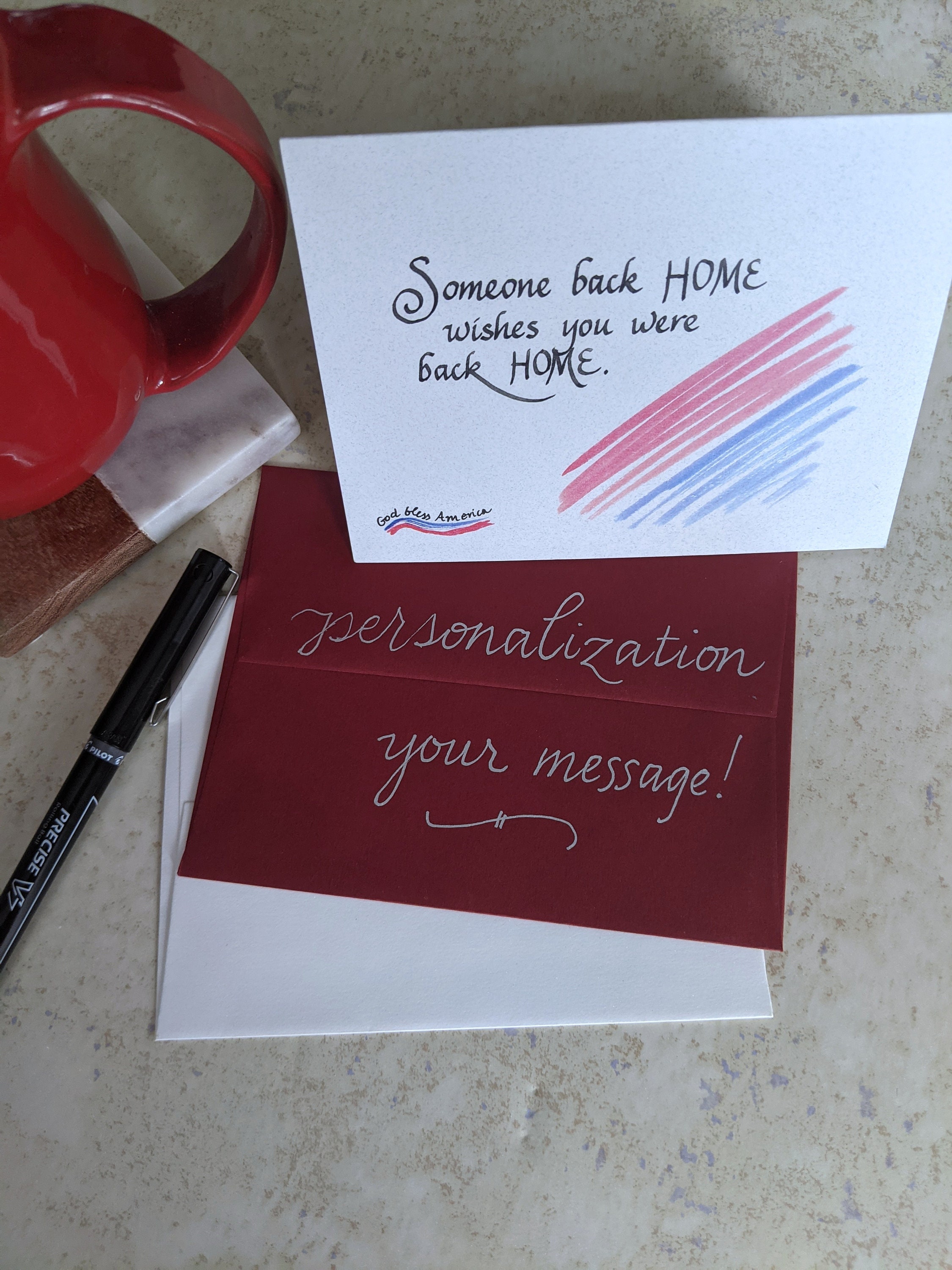 Military Greeting Card, Military Card, Handmade Card, Calligraphy Card ...
