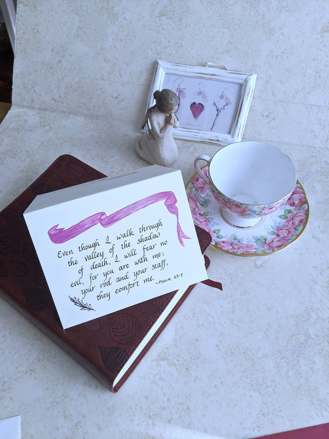 Christian Sympathy Cards Psalms Verse Card Bible Verse Card - Etsy